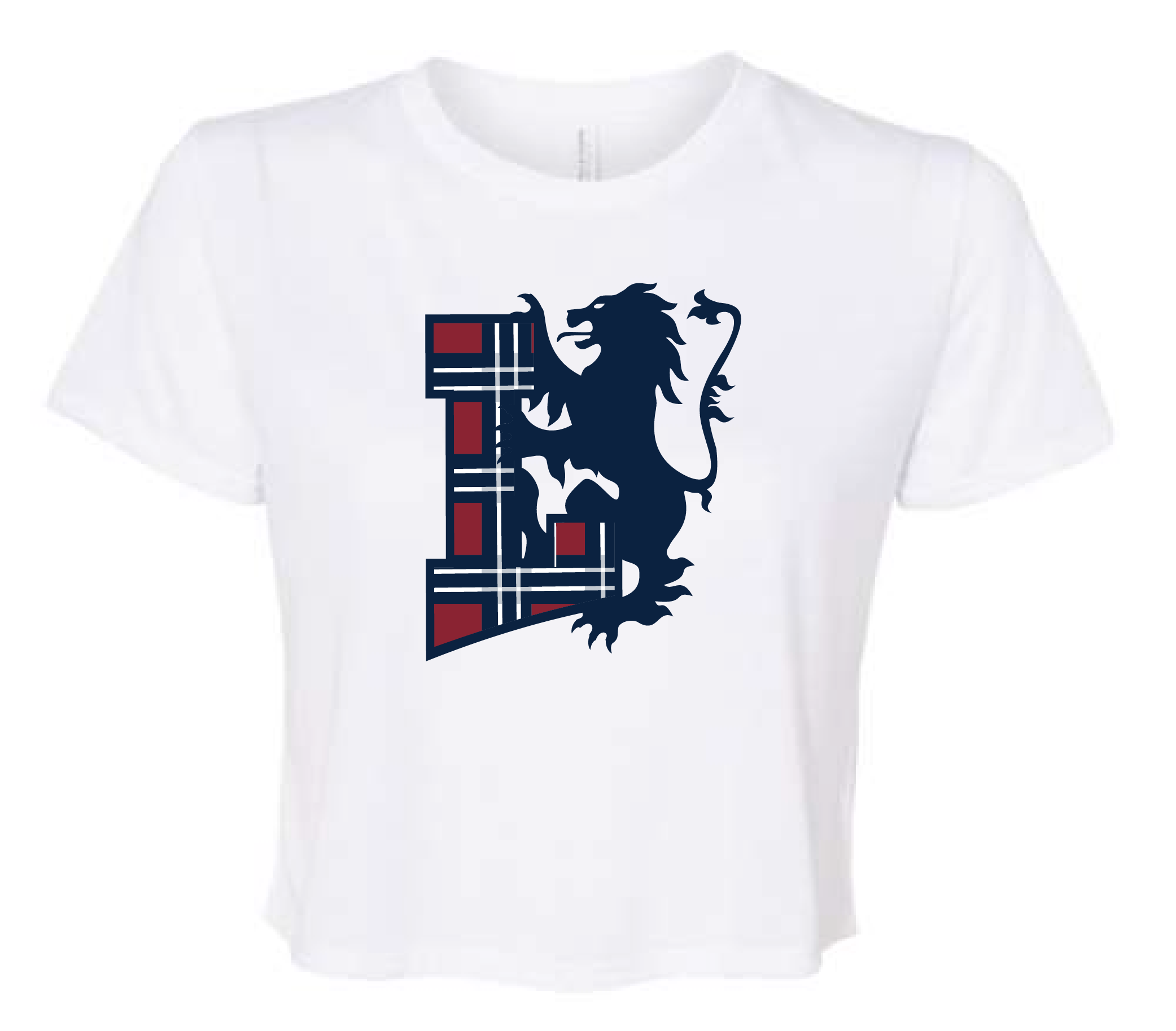 Lyon White Crop Tee | The Scot Shop